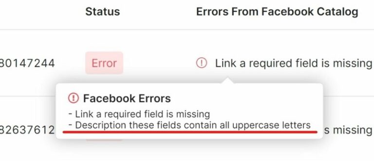 Most Common Facebook Product Feed Errors and How to Fix It