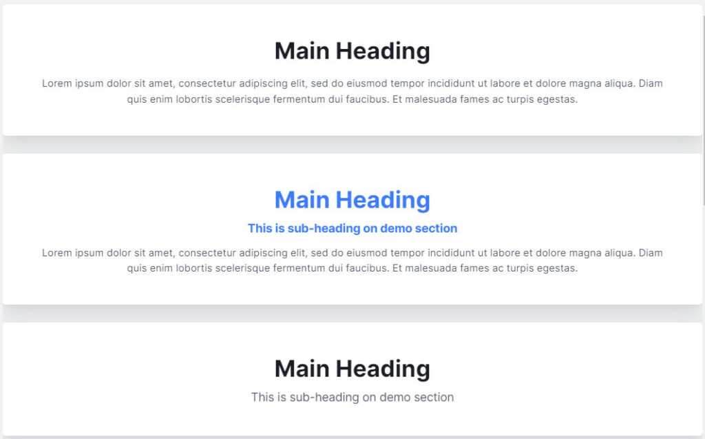 Typography Section - Socialhead